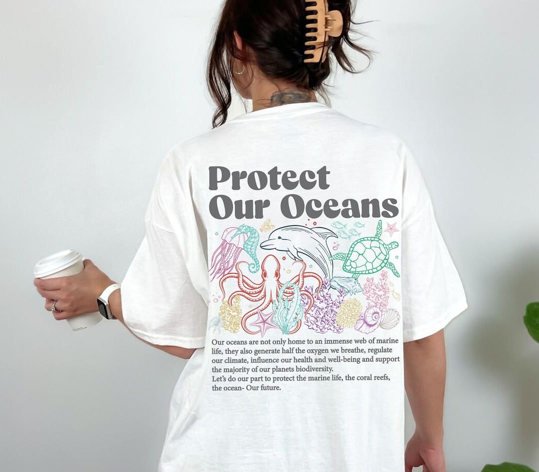 Protect Our Oceans Tshirt, Shark Shirt, Save the Ocean Shirt, Respect ...