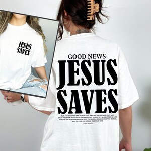 Aesthetic Jesus Saves Shirt, Christian Apparel Christian Sweatshirt ...