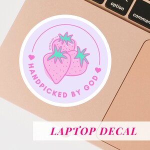 Handpicked by God Sticker Christian Girl Sticker Motivational Sticker ...