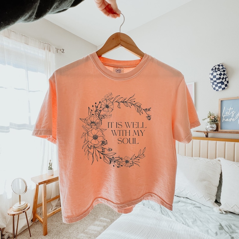 Crop Top Christian Tee Faith Shirt Christian Apparel Bright Comfort ...