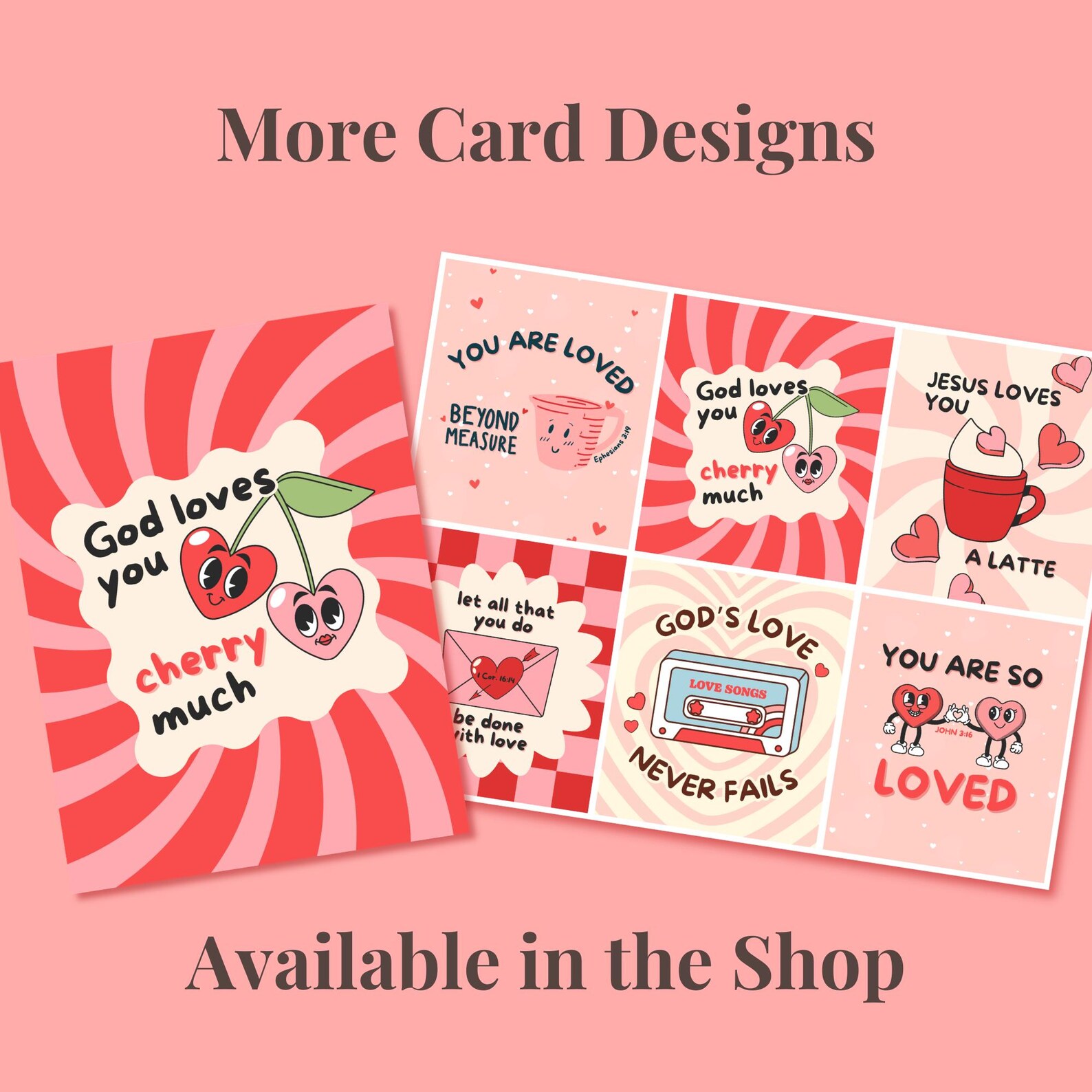 Funny Christian Valentine Printable Set Cute Faith Inspired Valentine ...