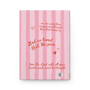 Pink Bible Study Journal Aesthetic Christian Notebook for Sermon Notes ...
