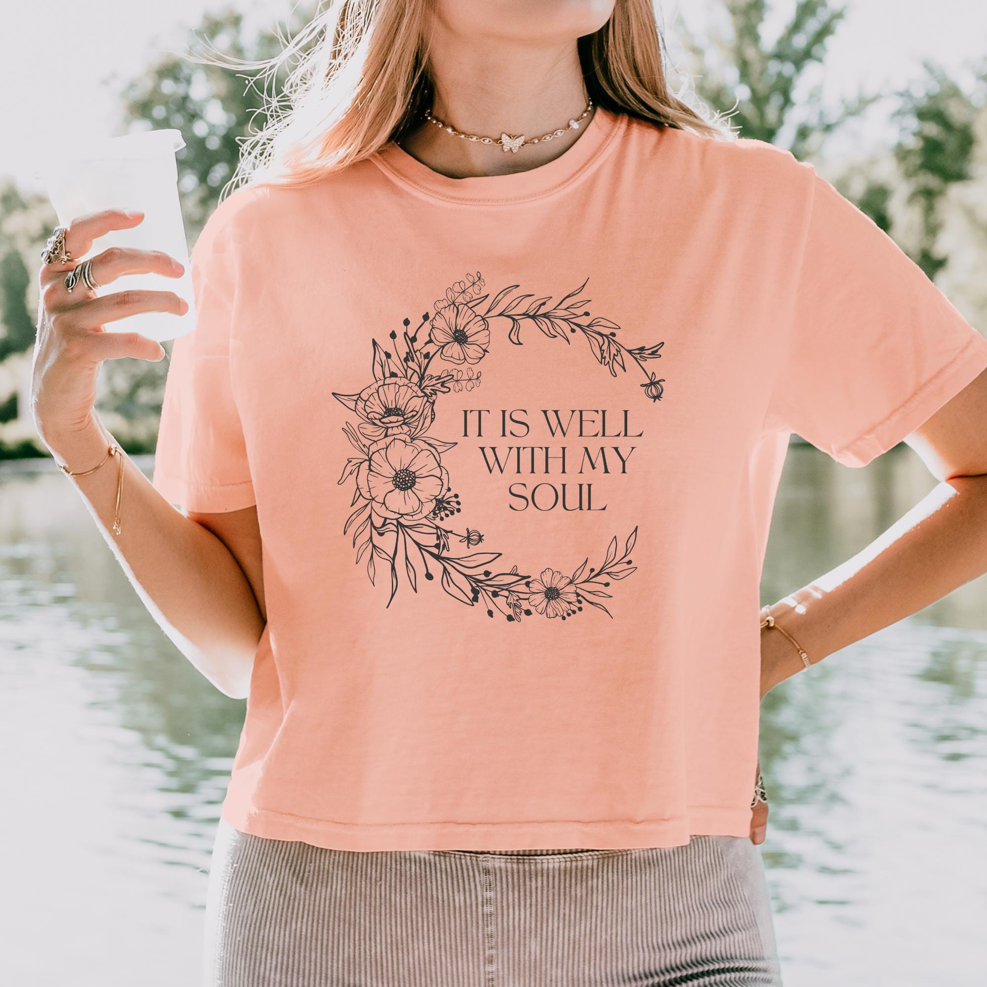 Crop Top Christian Tee Faith Shirt Christian Apparel Bright Comfort ...