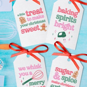Christmas Cookie Tags Printable Set Baking Printable Tag for Christmas ...