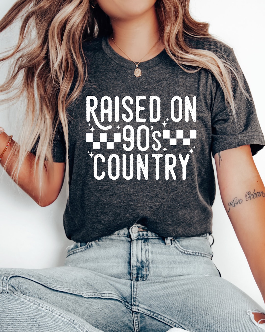 90s Country Music Shirt Raised on Country T-shirt Cute Summer Shirt ...