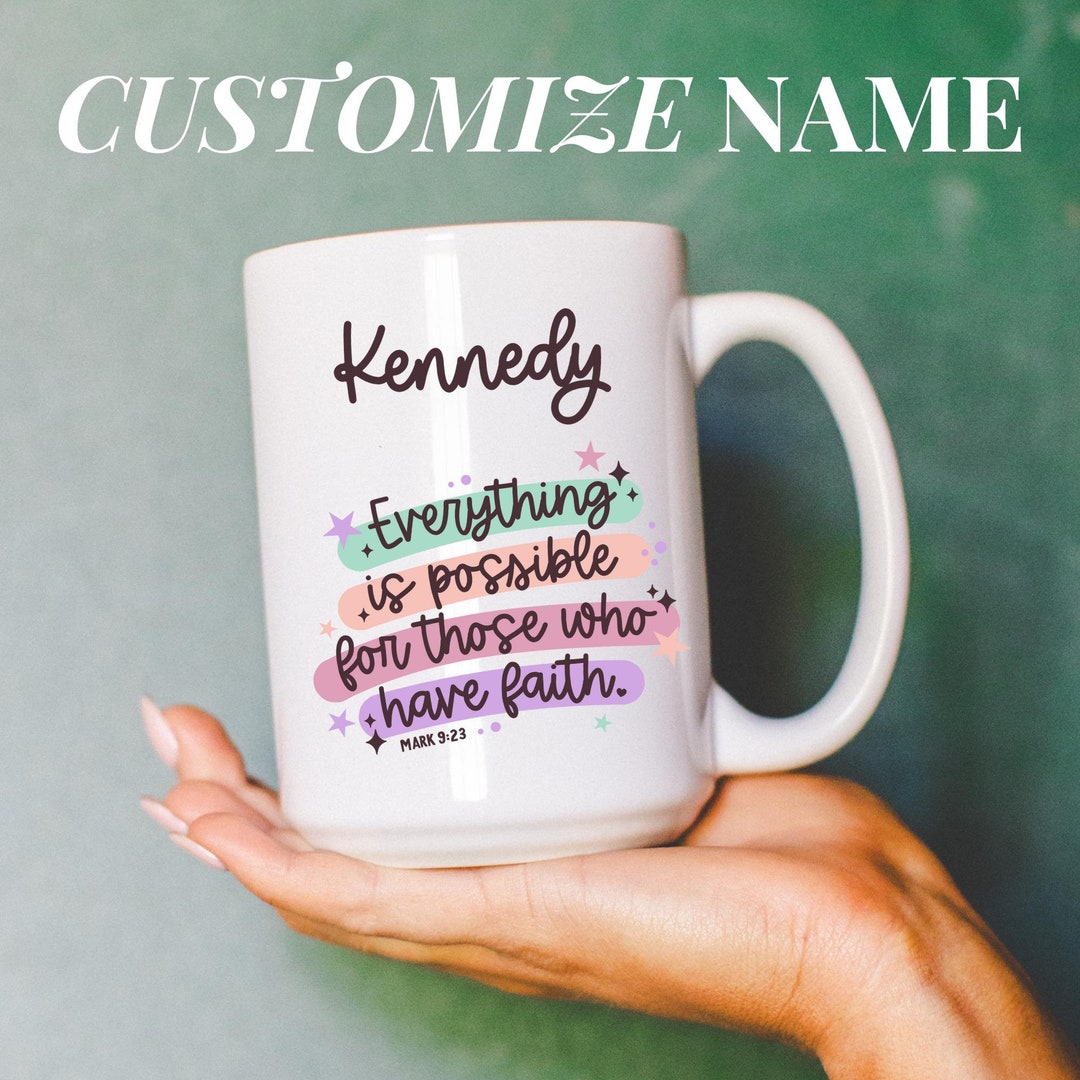 Personalized Faith Mug Gift for Christian Friend Coffee Mug for ...