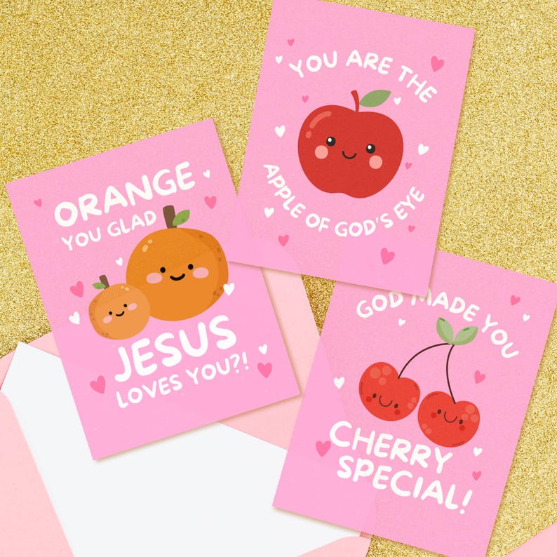 Funny Christian Valentine Printable Set Cute Faith Inspired Valentine ...