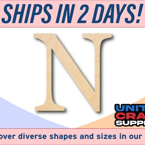 Nu Greek Letter Shape - Unfinished Wood Round Birch for DIY Crafts - 1/ ...
