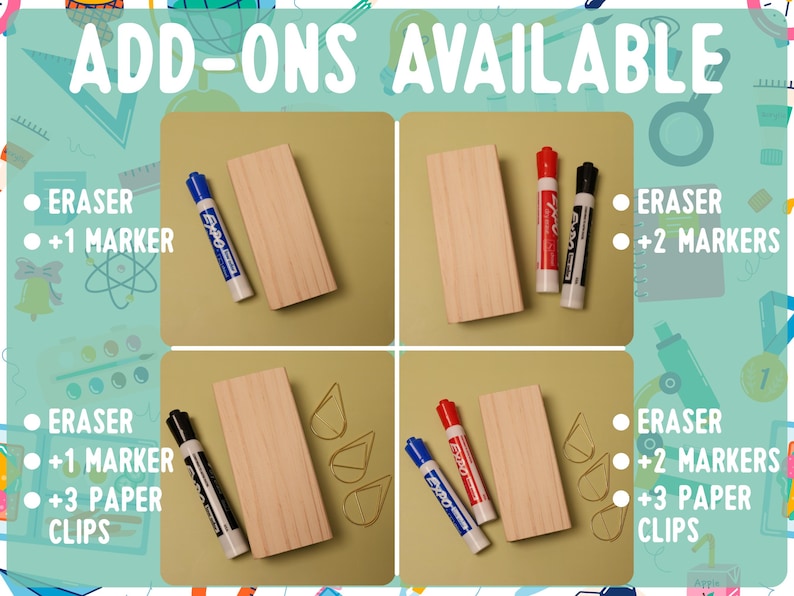 Teacher Eraser, Personalized Teacher Chalkboard Eraser With Marker ...
