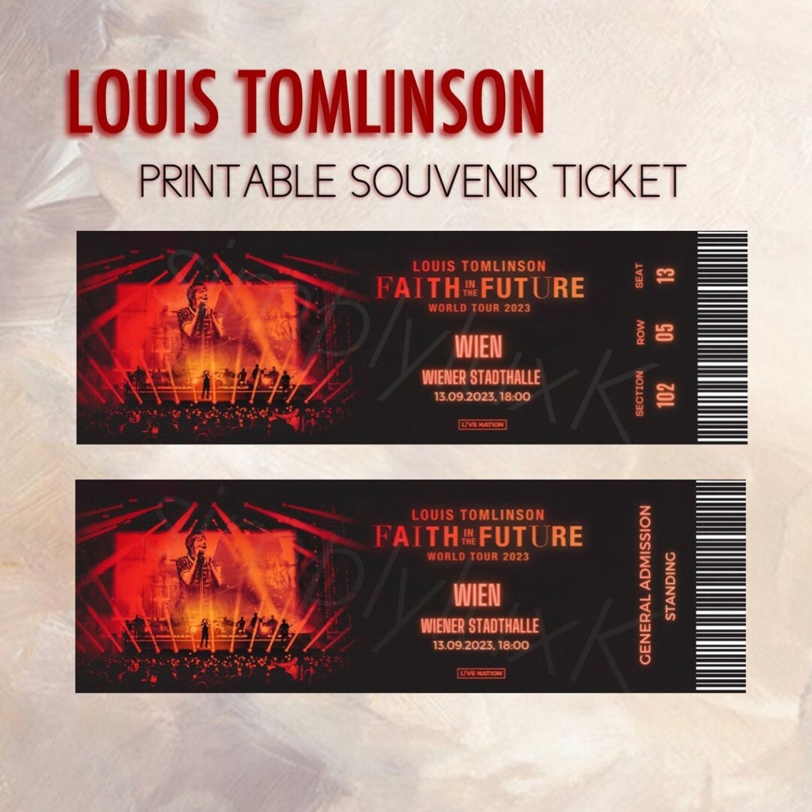 Louis Tomlinson Faith in the Future World Tour 2023/2024 Digital ...