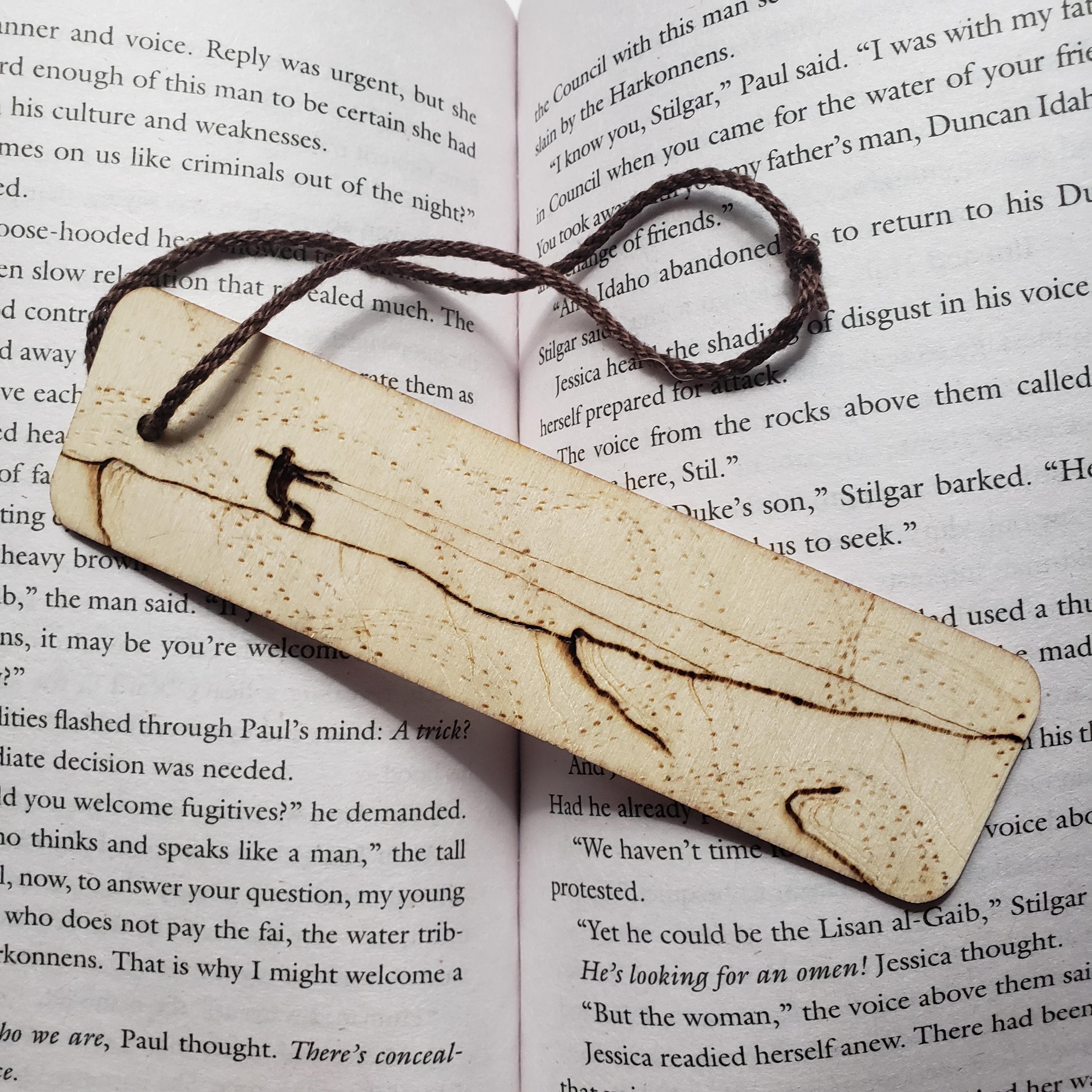 Dune Bookmark | Frank Herbert | Woodburned by Hand | Bookish Gift ...
