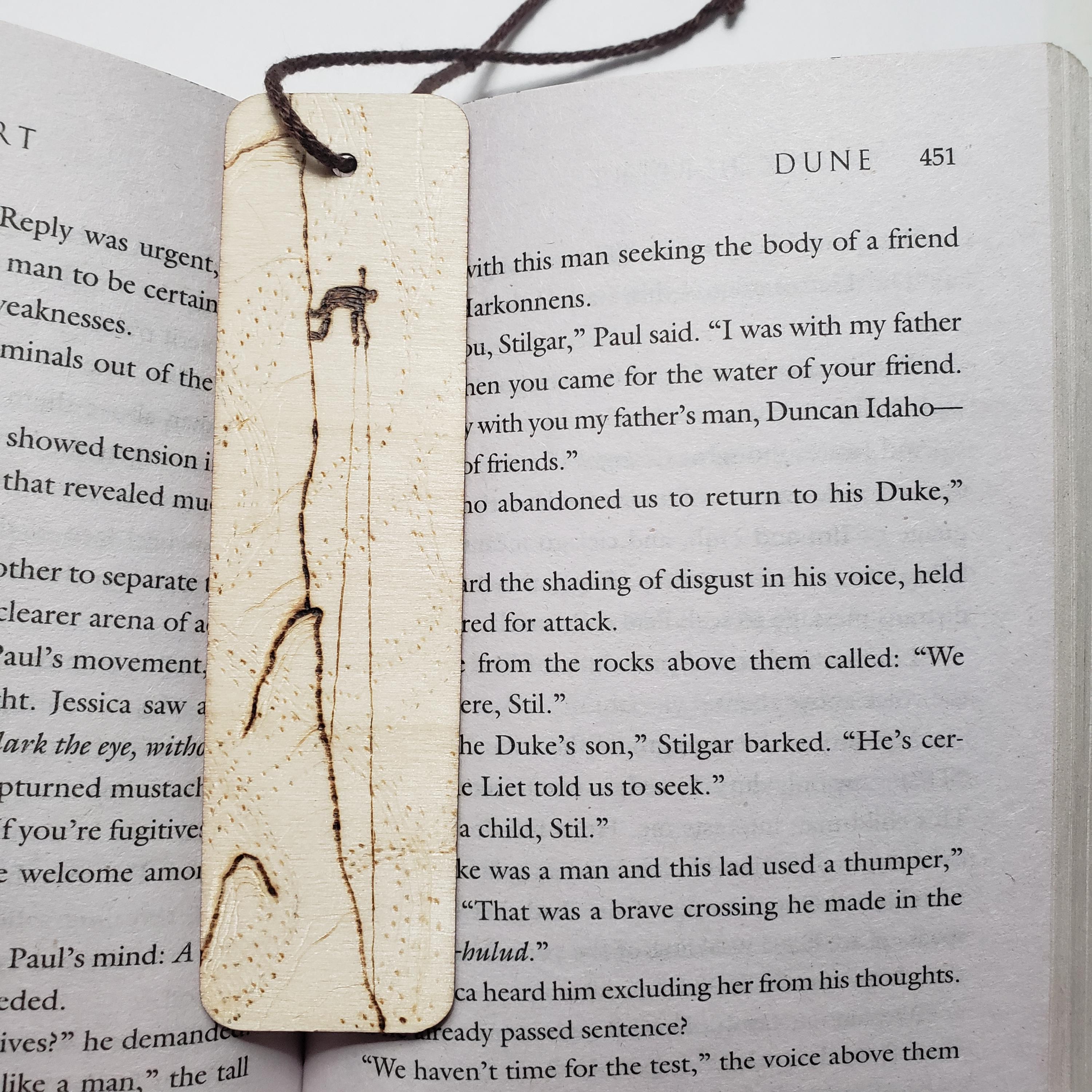 Dune Bookmark | Frank Herbert | Woodburned by Hand | Bookish Gift ...