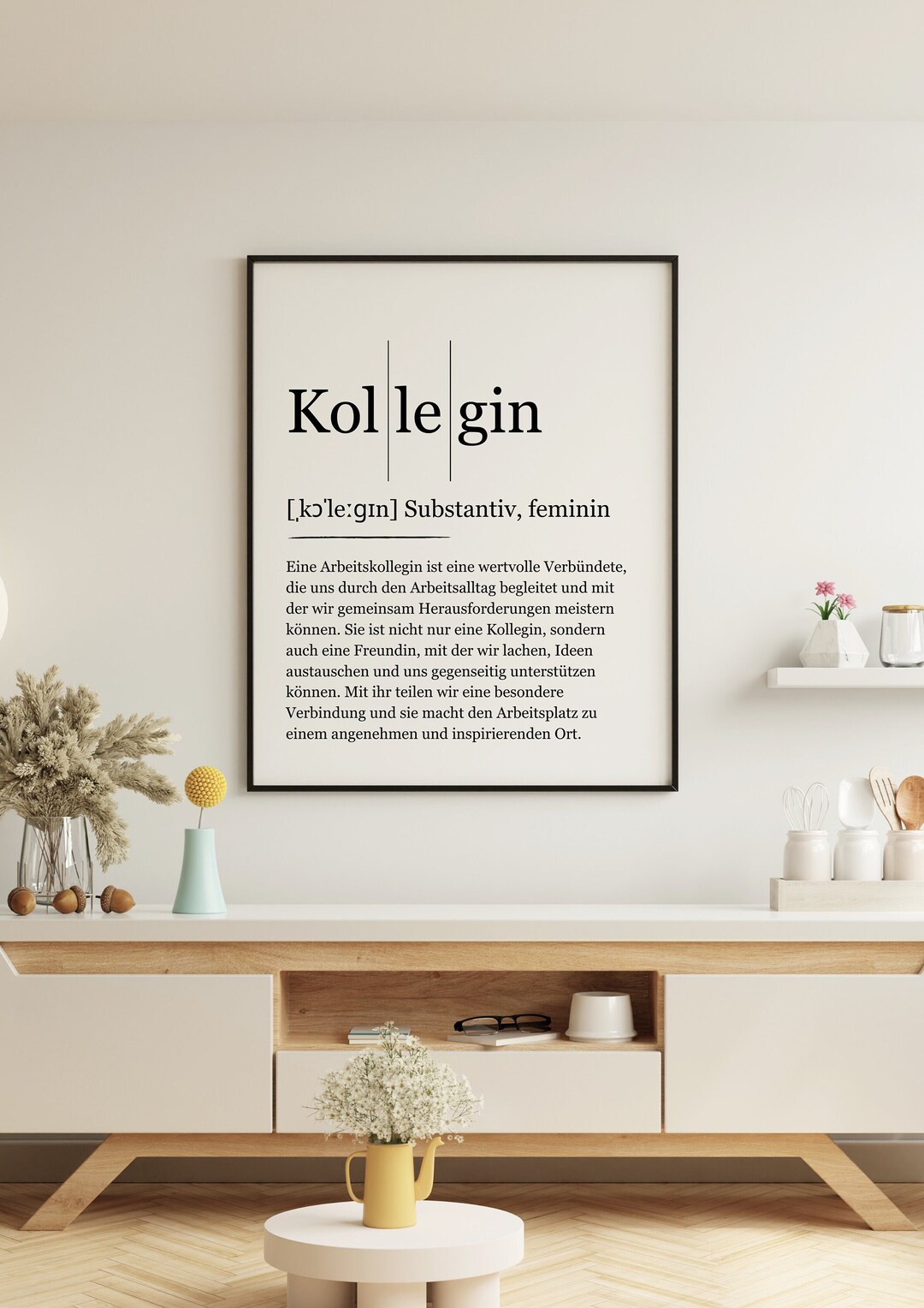 Colleague Poster Dictionary Duden Entry Definition Digital Download ...