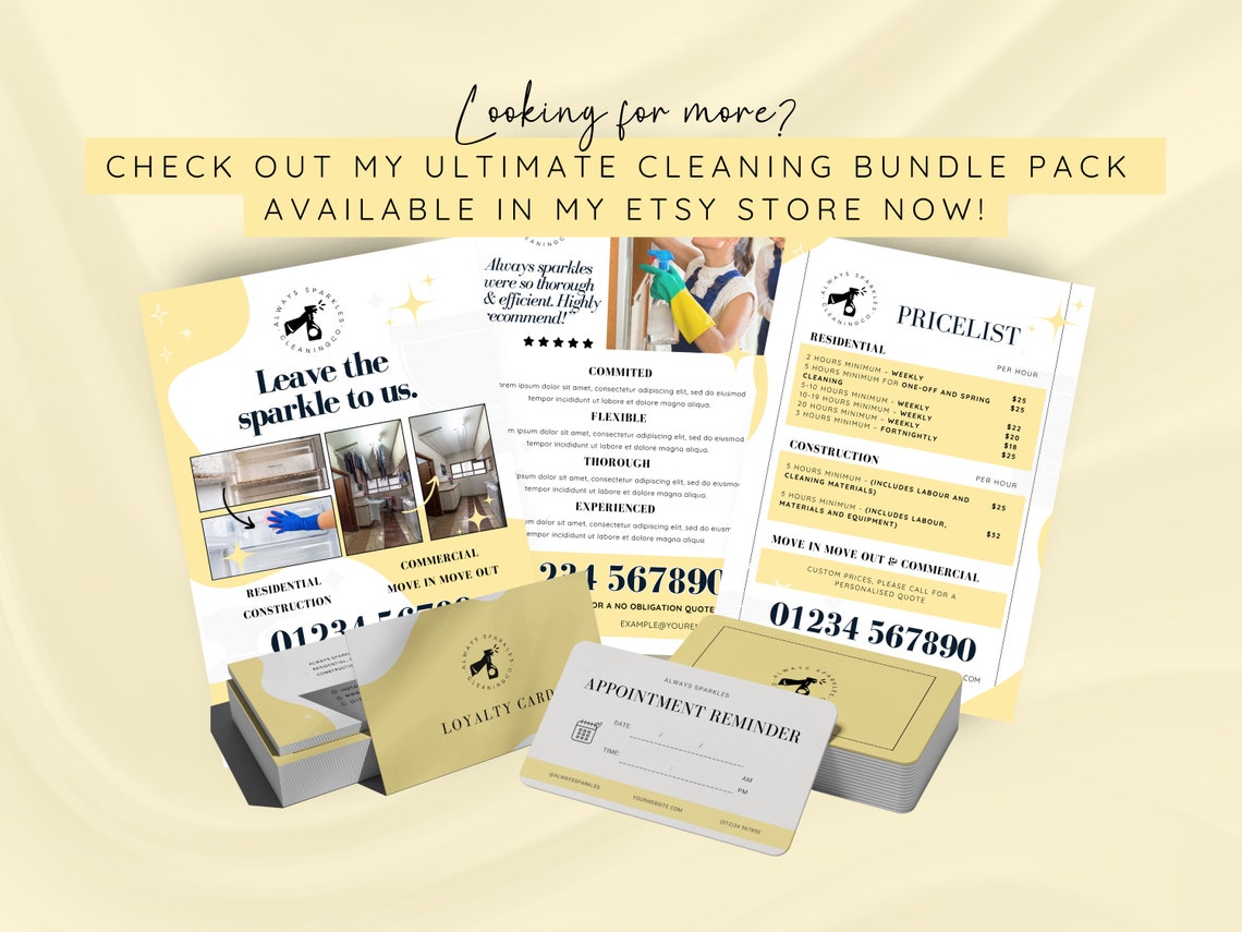 Cleaning Plan Commercial Cleaning Checklist Template - Etsy