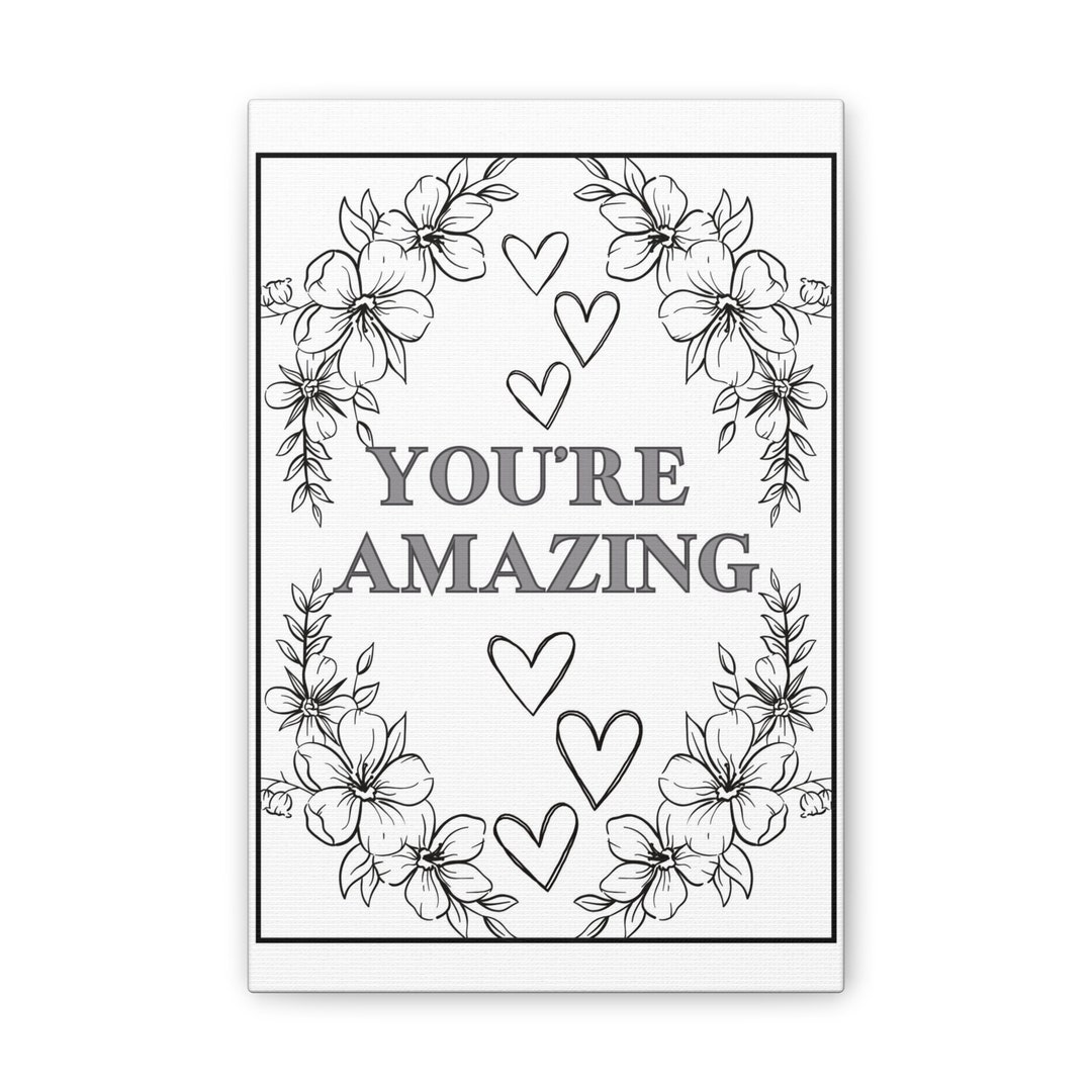 Your Amazing Canvas, Encouraging Canvas to Paint, Vertical 8x12 Canvas ...
