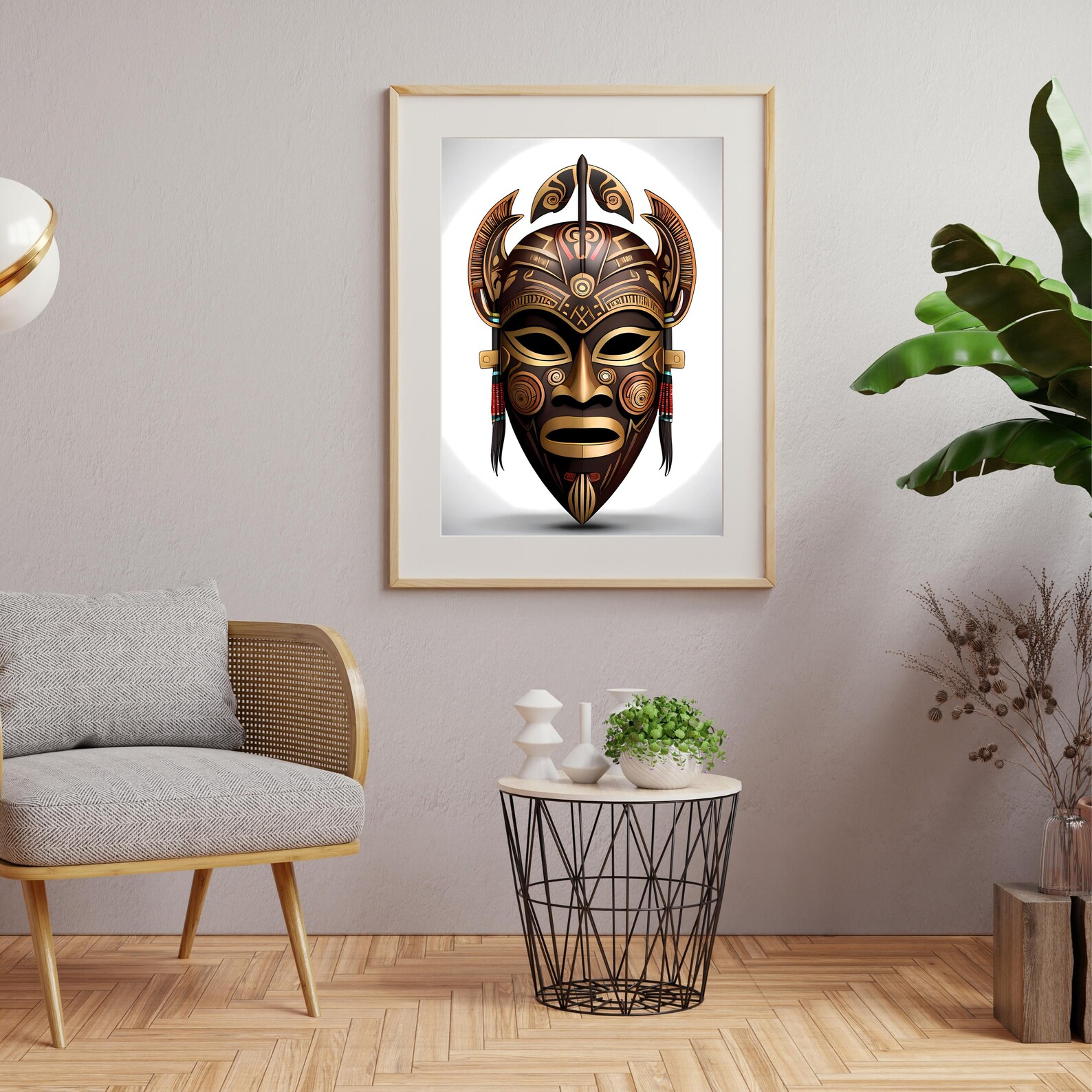 Set of 6 Indonesian Mask Printable Wall Art: Ethnic and Traditional ...