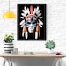 Set of 6 Native American Mask Printable Wall Art: Ethnic and ...