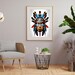 Set of 6 Native American Mask Printable Wall Art: Ethnic and ...