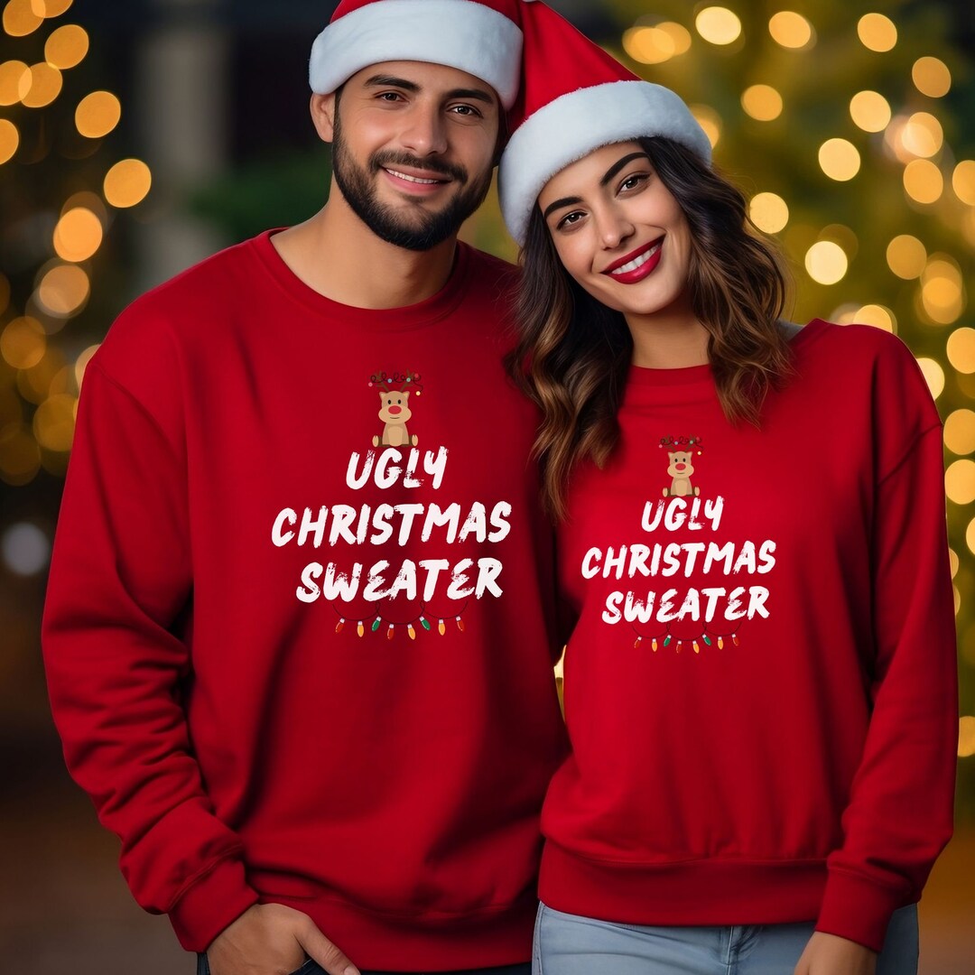 Ugly Christmas Sweater, Christmas Sweatshirt, Office Party, Holiday ...