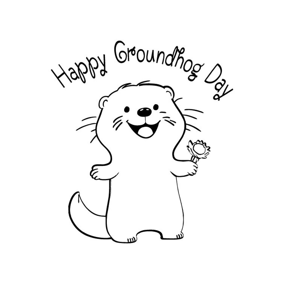 Happy Groundhog Day Svg, Happy Groundhog Day Png, Happy Groundhog Day ...