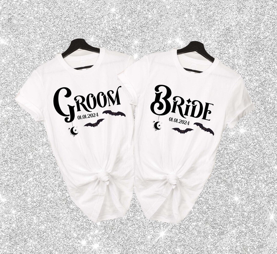 Spooky Bride and Groom Couple Design, Spooky Bride, Spooky Groom ...
