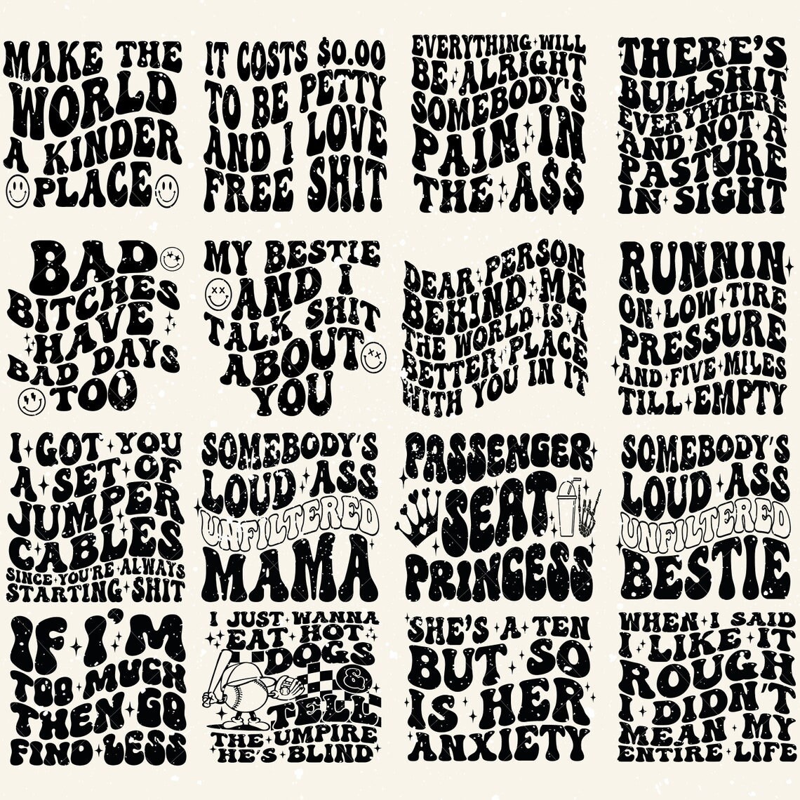 100 Groovy Svg, Boho Svg, Aesthetic Svg, Inspirational Svg, Trendy Svg ...