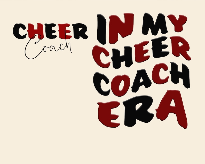 In My Cheer Coach Era Png Svg, Cheer Coach Svg Png, Cheer Funny, Cheer ...