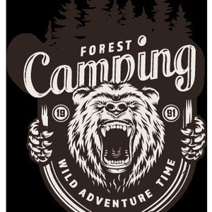 Camping Svg, Forest Camping Svg, Wild Adventure Time Svg, Camp Svg ...