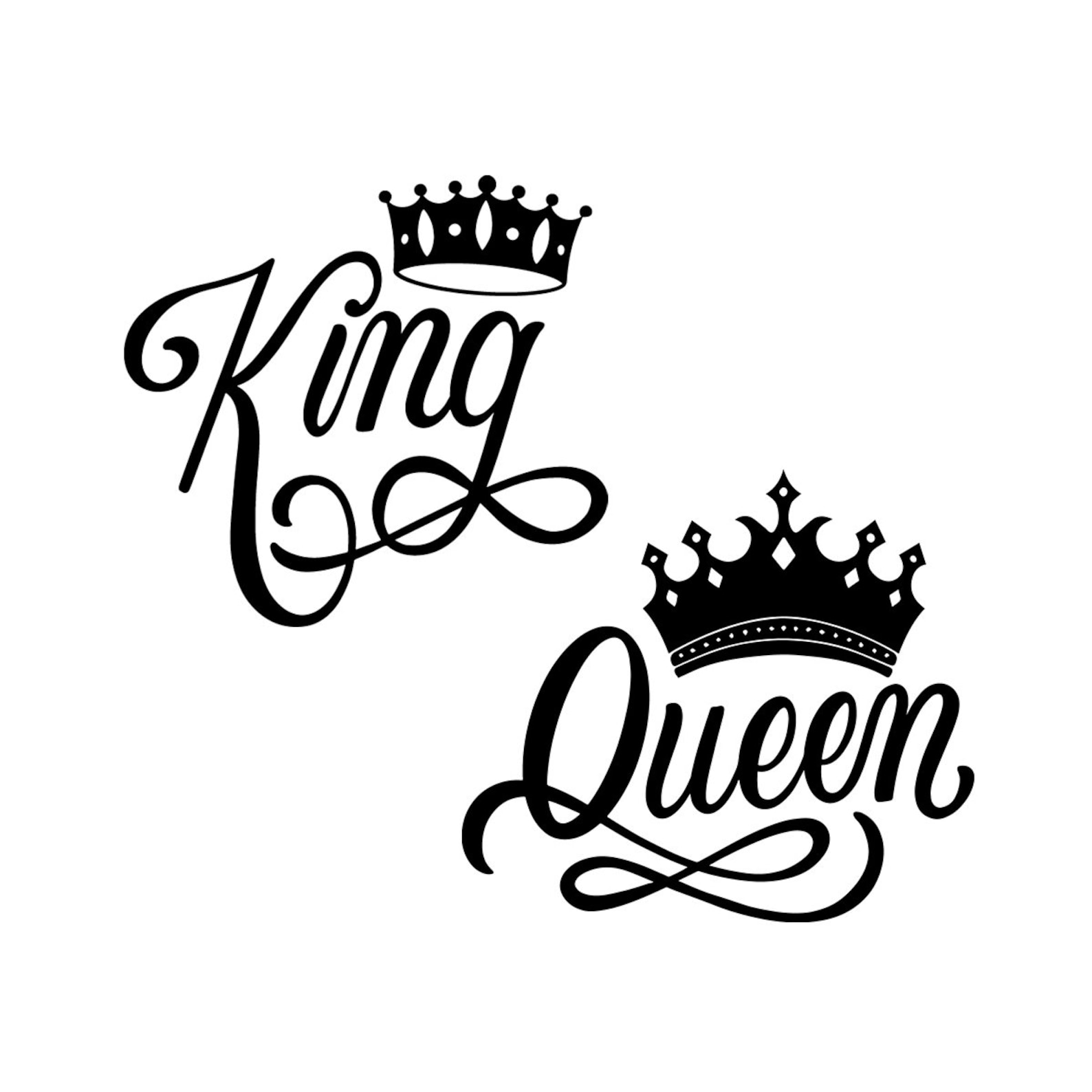 King and Queen Svg, Couple Svg, King Svg, Queen Svg, King and Queen Png ...