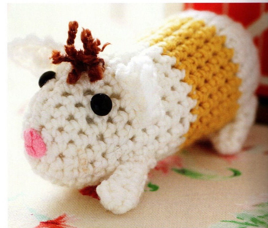 Crochet Pattern Guinea Pig Amigurumi Little Hamster Small Rodent Soft ...