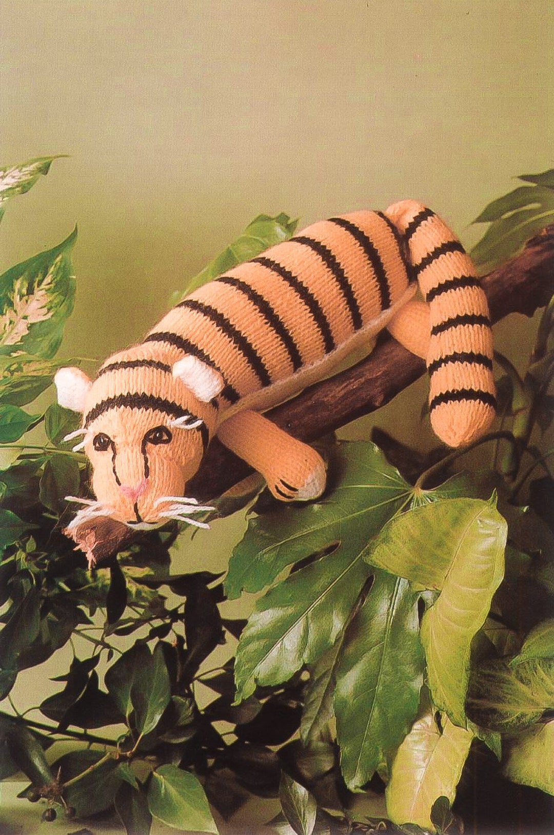 Easy KNITTING PATTERNS Knit Tiger Cat Toy Jungle Animal Baby Shower ...