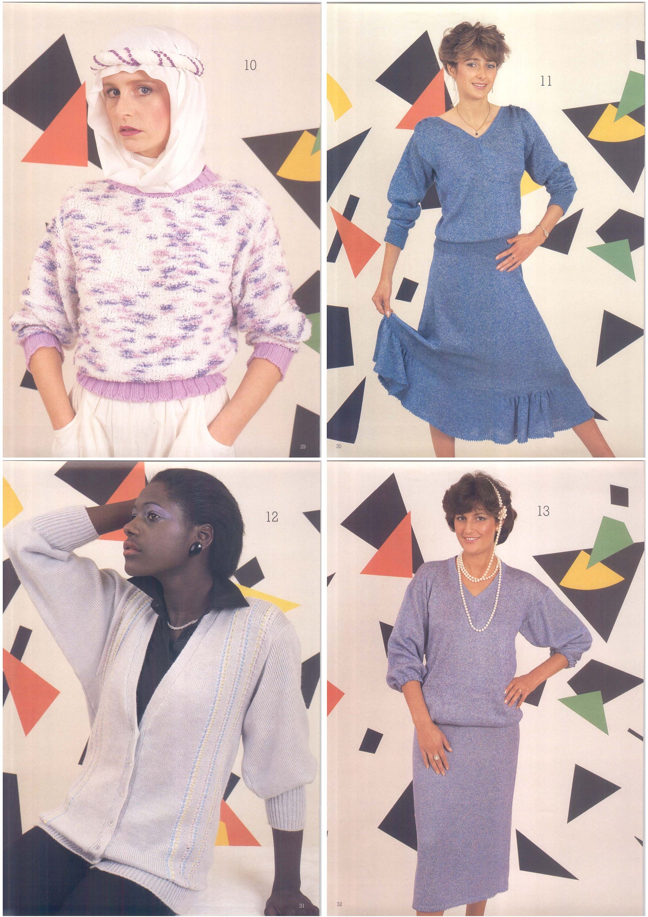 18 Machine Knitting Patterns, Womens Magazine Brother Designer Knits ...