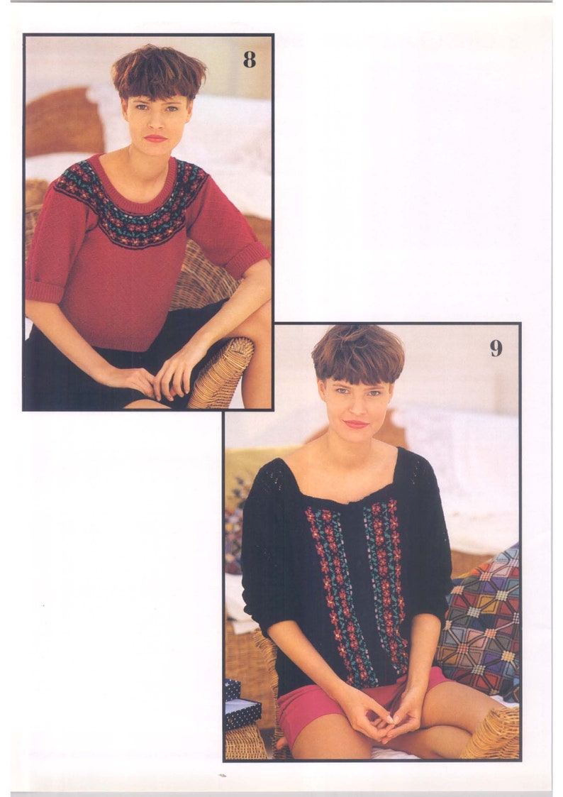 17 Machine Knitting Patterns, Womens Magazine 80s the Knitwear Book ...