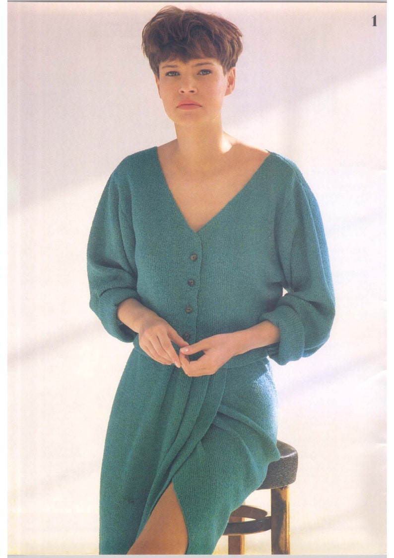 17 Machine Knitting Patterns, Womens Magazine 80s the Knitwear Book ...