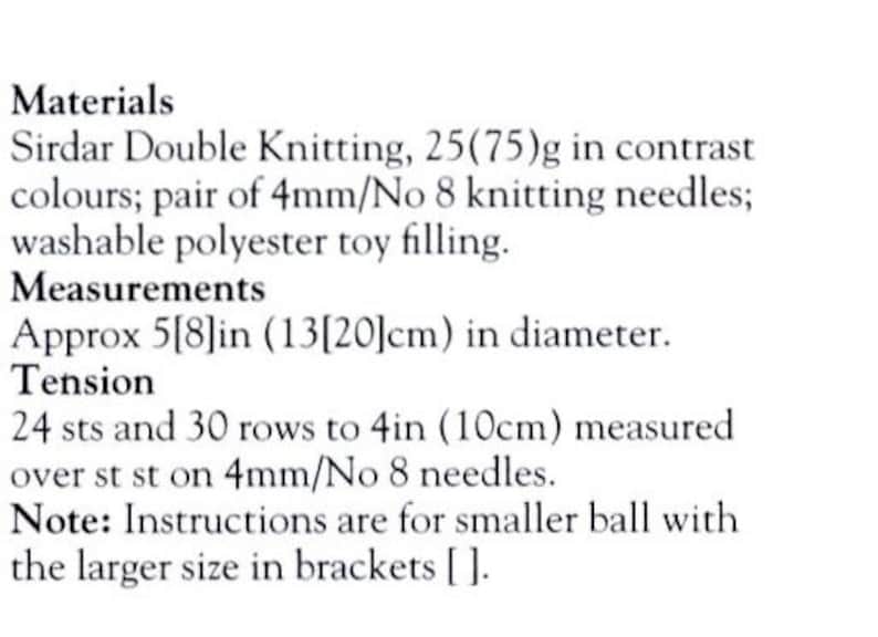 Easy KNITTING PATTERN Knit Colorful Balls Baby Toddler Children Child ...