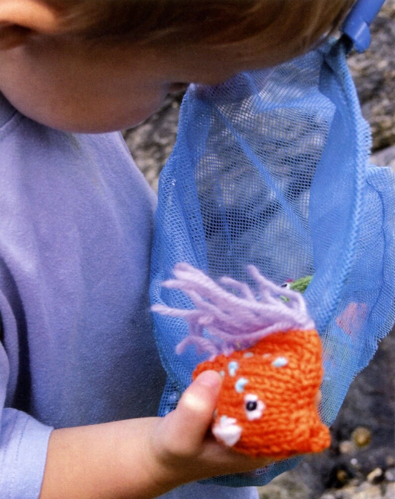 KNITTING PATTERN Knit Magical Waterworld Fish Seahorse Sea Crab Soft ...