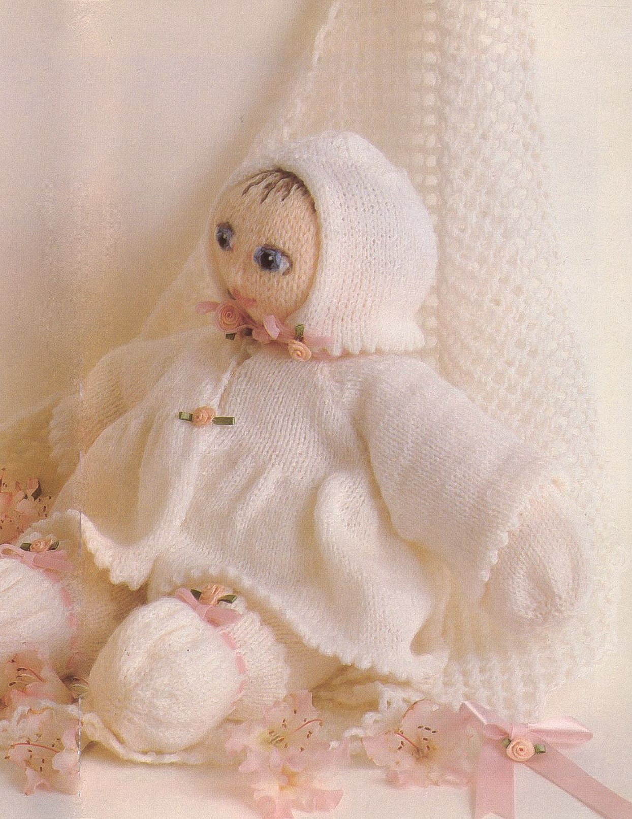 KNITTING PATTERN Knit Baby Doll and Layette Girls Knitted Toy 90s PDF ...