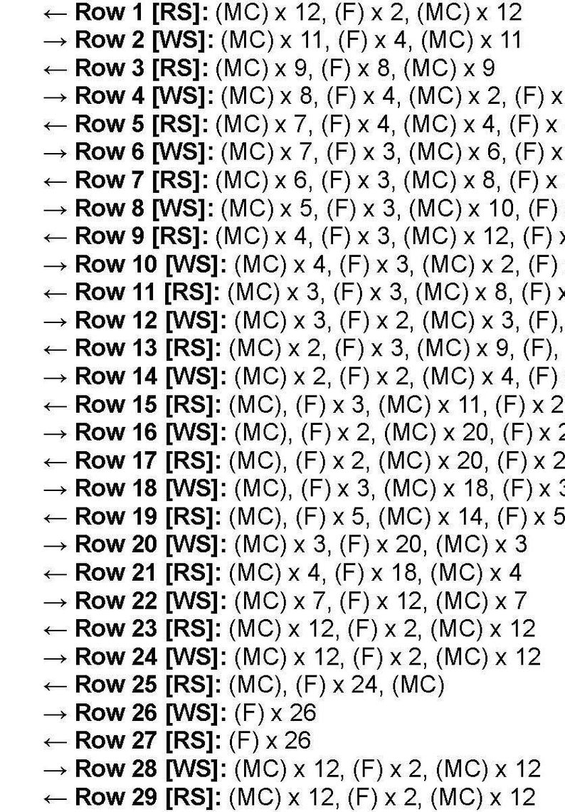 Fish Skeleton Knitting Chart – PDF Diagram and Written Instructions ...