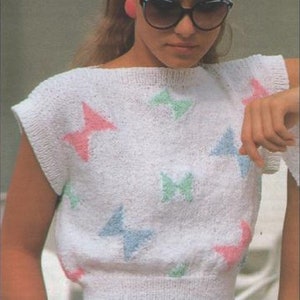 Bond KNITTING Machine PATTERN Vintage PDF Knit Womans Tee T - Etsy