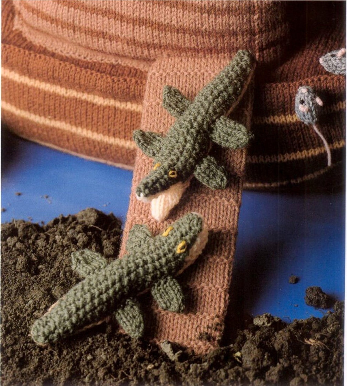 KNITTING PATTERN Knit Noah and the Ark Mini Toddler Children Soft ...