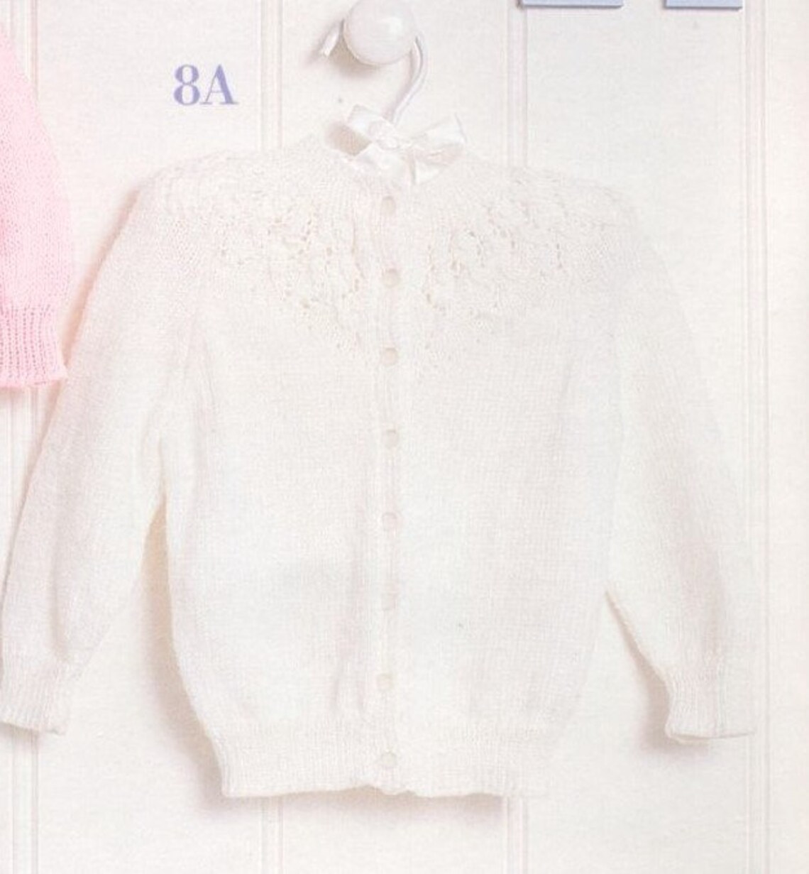 Baby Lace Yoke & Cable Yoke Cardigan KNITTING PATTERN PDF Instant ...