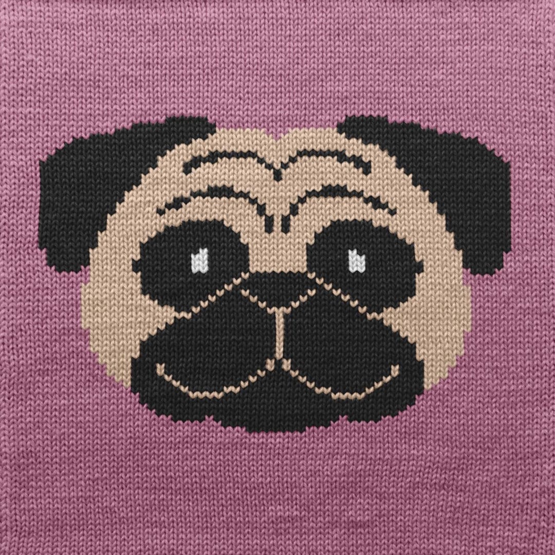 Pug Dog Knitting Chart - PDF Digital Download - Intarsia Colorwork ...