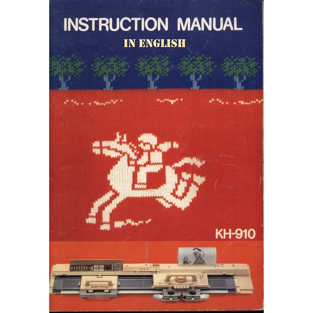 Brother KH-910 Instruction Manual PDF Ebook Tutorial Vintage for ...