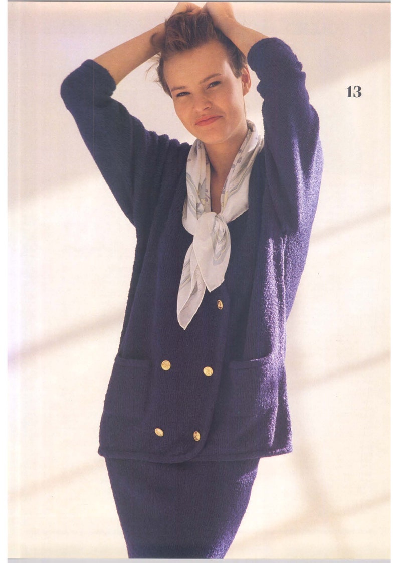 17 Machine Knitting Patterns, Womens Magazine 80s the Knitwear Book ...