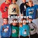 10 Knitting Patterns, Knit Sweaters for Children, Vintage 80s Booklet ...