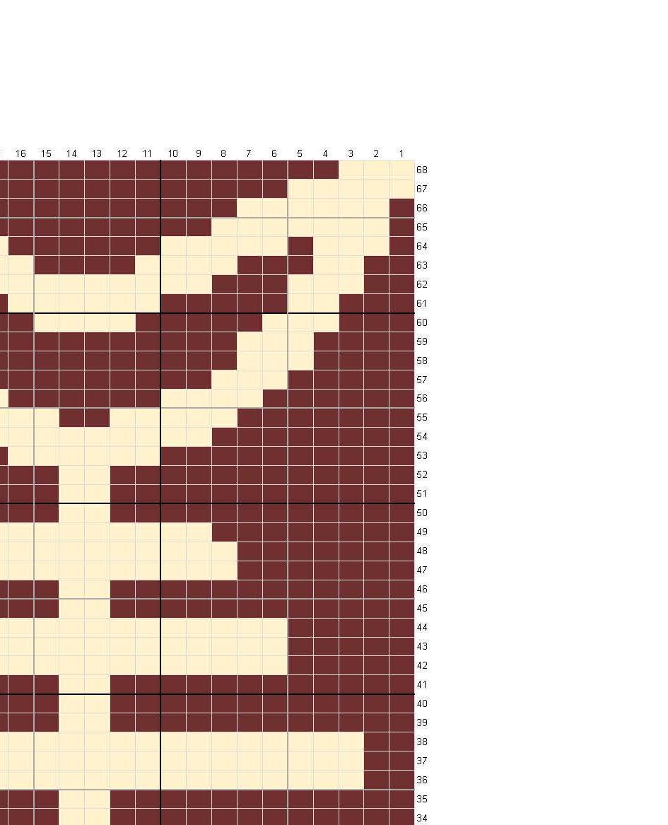 Fish Skeleton Knitting Chart – PDF Diagram and Written Instructions ...