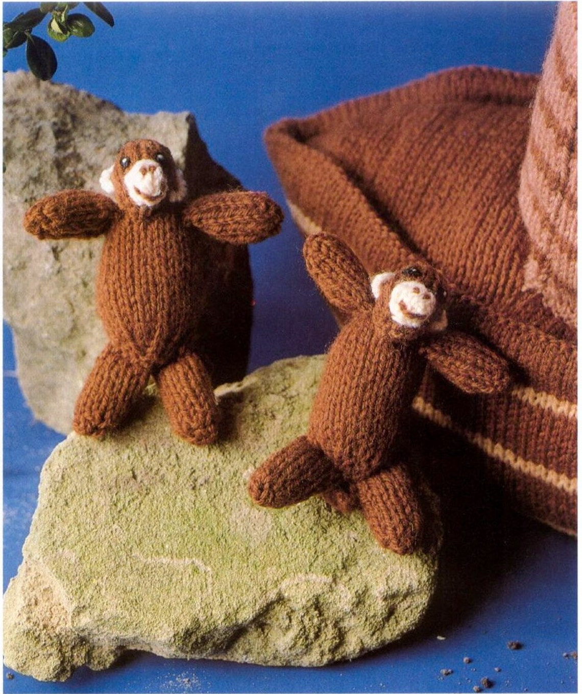 KNITTING PATTERN Knit Noah and the Ark Mini Toddler Children Soft ...