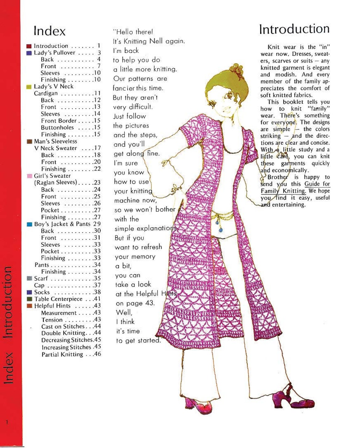 Getting the Knit-knack Vintage KNITTING Machine Book 4.5mm 200 Needles ...