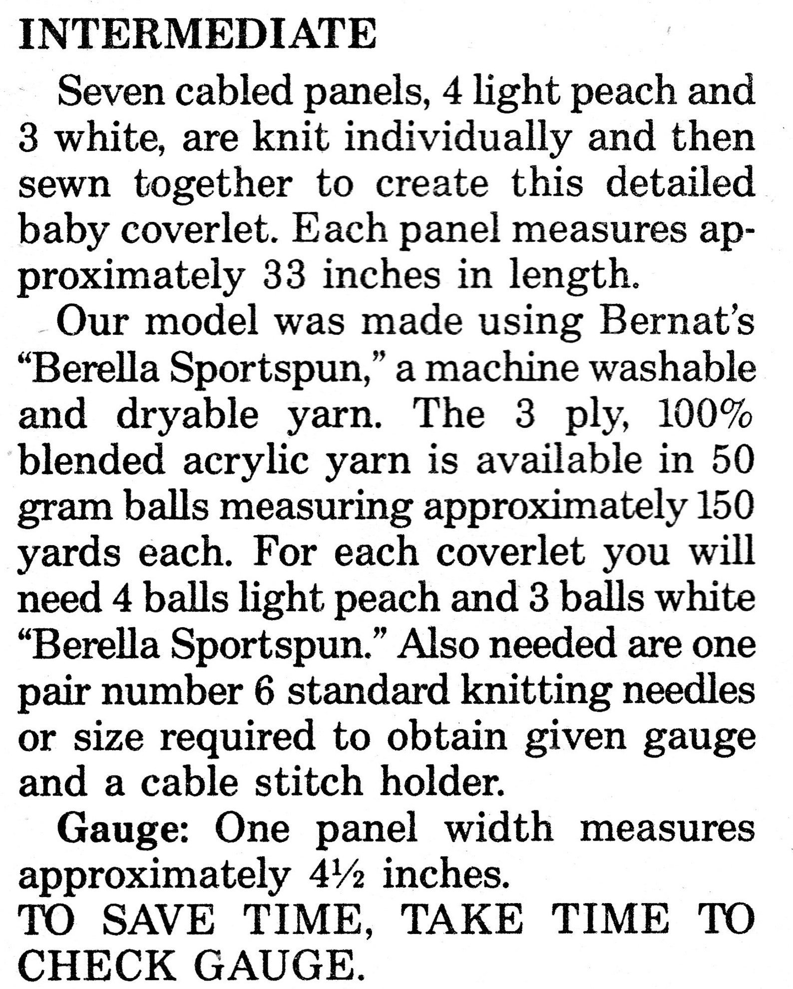 Vintage 80s KNITTING PATTERN PDF Knit Baby Coverlet Blanket Boy Girl ...