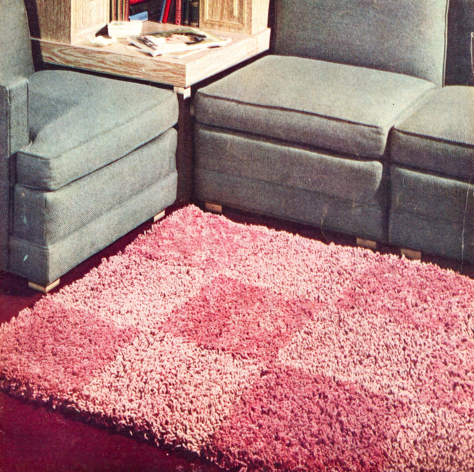 Vintage CROCHET PATTERN Shaggy Rug Living Room Bedroom Runner Rug Pdf ...
